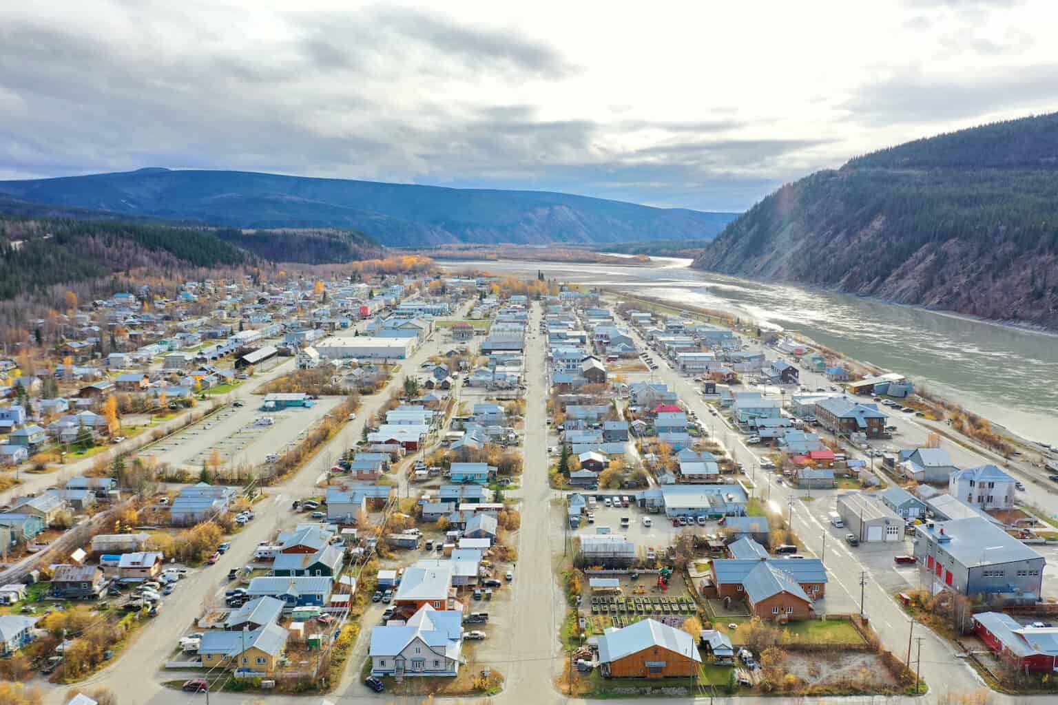 Stilvolle Dawson Yukon Kanada Fotos
